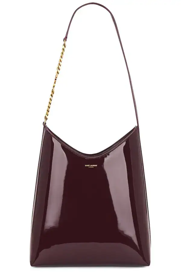 Saint Laurent Rendez-Vous Shoulder Bag - Dark Red Wine | Editorialist